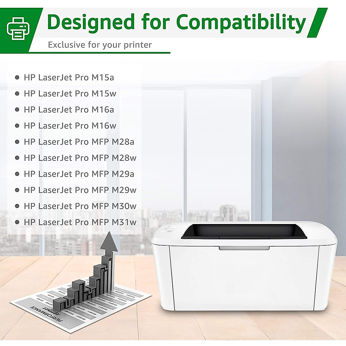 GREENSKY Compatible 48A Toner Cartridge Replacement for HP 48A CF248A for HP Laserjet Pro MFP M15w M29w M28w M15a M15 M14 M17 M28 M31 M31w M28a M29a M30w M16a M16w Printer Black Toner (2 Pack)
