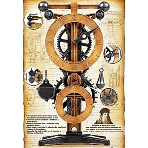 Leonardo Da Vinci Machines Series Clock #18150A ACADEMY Education Model KIT New ,#G14E6GE4R-GE 4-TEW6W222626