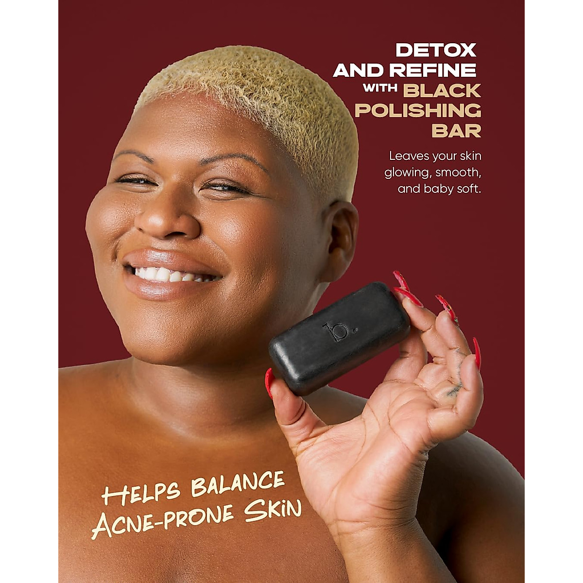 Buttah Skin by Dorion Renaud Black Gold Polishing Bar 100g 2 Pack - Activated Charcoal Bar Soap - Skin Polishing Bar - African Cocoa Butter & Shea Butter Body Soap - Black Owned Skincare for Men/Women