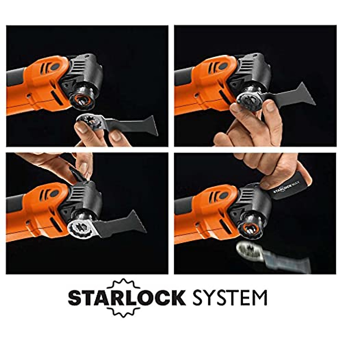 Fein FMM350QSL MultiMaster Corded Oscillating Multi-Tool Top Kit with QuickStart and StarlockPlus for Snap-Fit Accessory Change - 350W, Includes Case - 72295261090