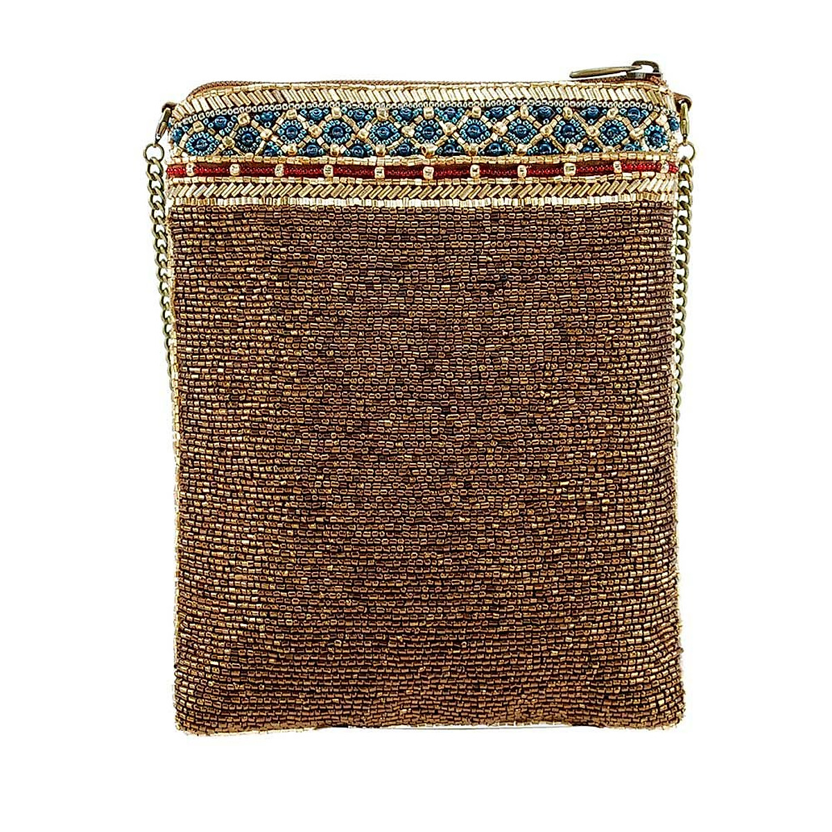 Mary Frances Beaded Books Mini Crossbody Handbag, Multi