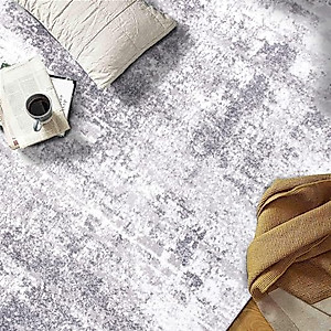 Rugshop Distressed Abstract Area Rug 3'3"x 5' Gray