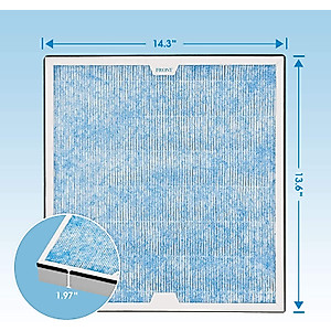 Abestorm 2-in-1 /HEPA/Activated Carbon Filter Replacement Set for Filteair HEPA S1 S2 S3 / Filteair HEPA V1 V2 V3 Air Scrubber (3Pack)