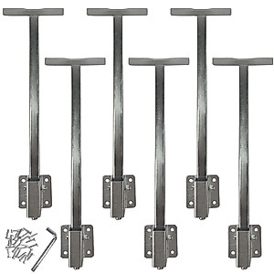 Qualward Sink Repair Kit System Undermount Sink Brackets for Kitchen, Silver Steel