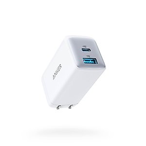 Anker USB C 65W, 725 , Ultra-Compact Dual-Port Foldable Travel Wall Charger for MacBook Pro/Air, iPad Pro, Galaxy S21/S10, Dell XPS 13, Note 20/10+, iPhone 13/Pro, Pixel, and More
