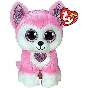 TY Valentine Boo HUNK - Pink Husky - Reg (6")