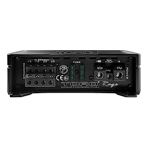 TORO TECH – RX4S, 80 Watts x 4 RMS @ 4 Ohm / 4 Channel Car Amplifier, Sound Quality Class A/B Design, Built-in Auto Sensing Turn-On, Full Range Speaker or Subwoofer Amplifier