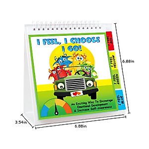 Mood Flipbook Kit with Emotion Cards for Kids,Teach Children to Identify Feeling & Make Positive Choices, Autism (ASD) Friendly Teaching Toy, Preschool Learning Toy for Ages 3-7