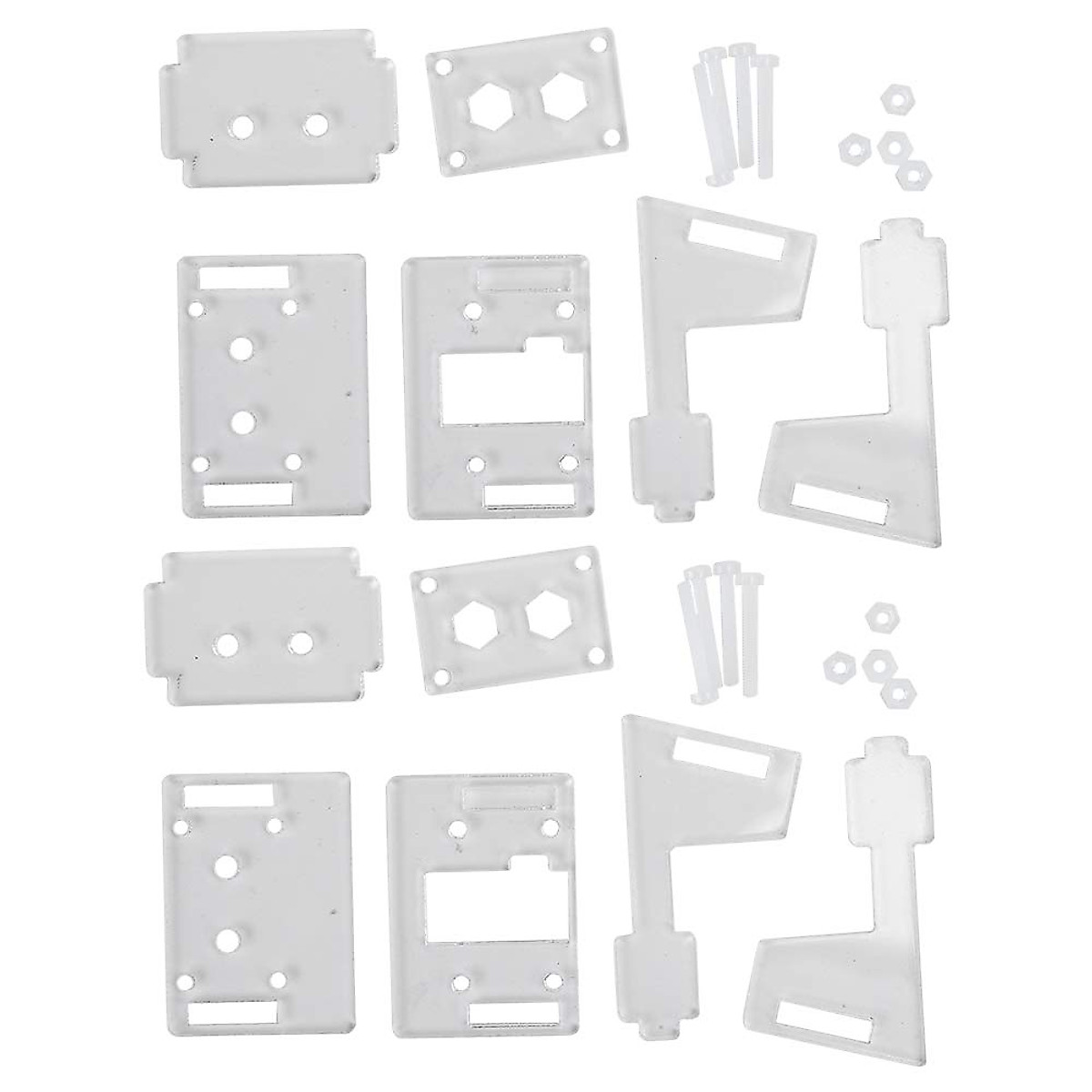 Acrylic Bracket for Raspberry Pi, Protective Case LCD Display Screen Holder Stand Cover for Raspberry Pi 8MP Camera(2pcs)