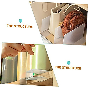 Levemolo 4pcs Partition Plate Closet Shelf Separators Adjustable Shelves Shelving Clothes Divider Book Shelf Dividers Compartment Storage Partition Closet Divider Clear Shelf Transparent Pp