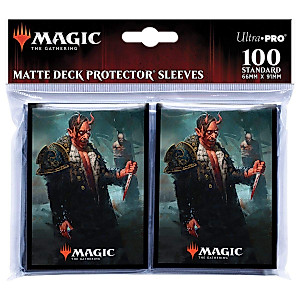 Kaldheim 100ct Sleeve Featuring Tibalt, Cosmic Imposter for Magic: Protect Your Cards with ChromaFusion Technology and Always be Ready for Battle Against Friends Or Enemies in Style