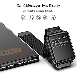 COLMI Smart Watch Full Touchscreen Smartwatch for Women Men, IP68 Waterproof Fitness Tracker Compatible with iPhone Andriod, Bluetooth Pedometer, Heart Rate and Blood Pressure Monitor