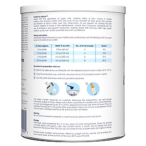 Kabrita Goat Milk Toddler Formula - Easy to Digest Baby Formula 12-24 Months - Contains Vitamin C, D, Iron, DHA, Non-GMO - Gentle on Sensitive Tummies - Formula Supporting Gut Health & Sleep - 14Oz (Pack of 6)