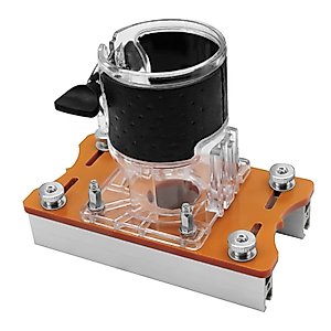 Wood Trimmer Router Base, 2 in 1 Compact Wood Palm Router Base Router Slotting Bracket for Carbinet Closet Furniture, Suitable for Inside Diameter 65mm Trimming Machine