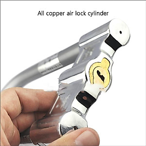 DULASP Bike Lock Bike U-Lock Security Lock Mountain Bike Motorcycle Lock Electric Vehicle Lock U-Shaped Lock with 3 idle Keys U Lock