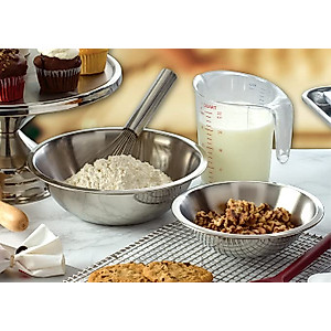 Winco MXBT-500Q Mixing Bowl, 5 Quart, Silver