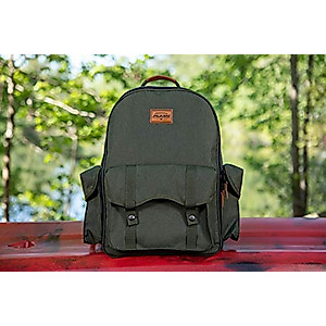 Plano Molding A-Series 2.0 Tackle Backpack, Forest Green, Includes 5 3600 StowAway Utility Boxes, Premium Soft Fishing Tackle Storage for Baits & Tools