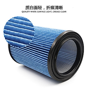 VF5000 3-Layer High-efficiency Fine Dust Replacement Filter Compatible with Rigid Shop Vac 6-20 Gallon Wet Dry Vacuums (2 Packs)