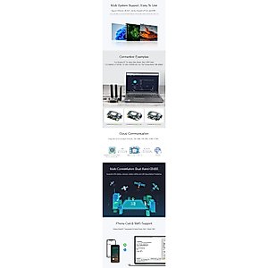Coolwell SIM8202G-M2 5G HAT for Raspberry Pi/Ardui, Quad Antennas Support 5G NSA and SA Networking, 5G/4G/3G Compatible, Multi-Mode & Multi-Band
