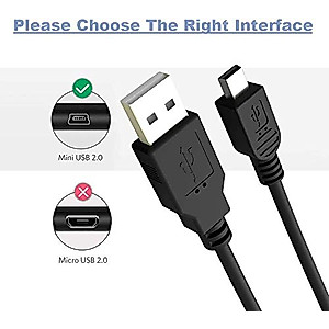 GPS Charger Cable, Ancable 6 Feet USB A Male to Mini 5 Pin Data Transfer Charging Cable Cord Compatible for Garmin Navigator Nuvi 50lm 2555lmt 2595lmt 40lm 1300 255w GPS System