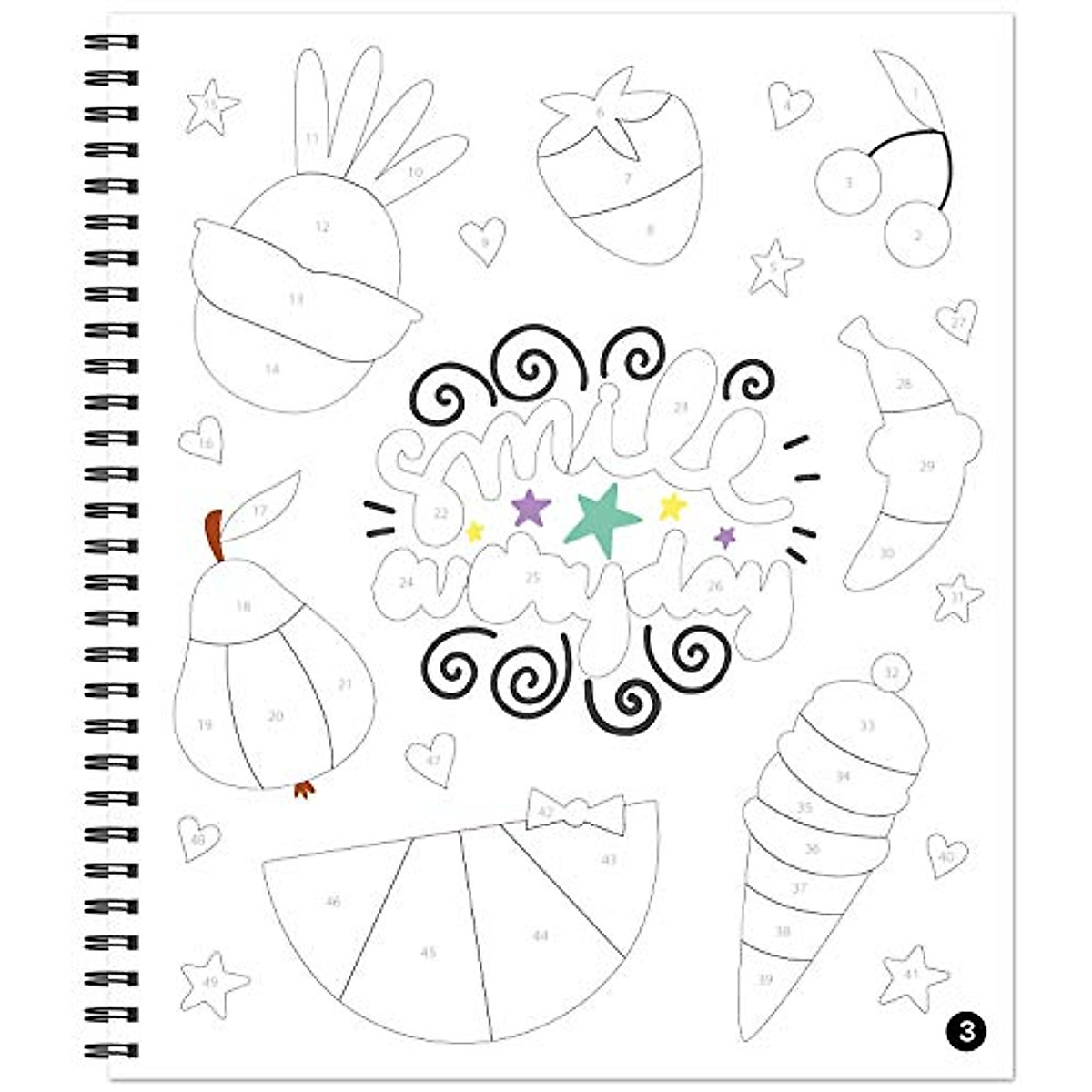 Brain Games - Sticker by Number: Smile Every Day