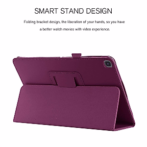 Epicgadget Case for Samsung Galaxy Tab A8 10.5 Inch (SM-X200/SM-X205/SM-X207) - Slim Lightweight Folio PU Leather Folding Stand Cover Case for Galaxy Tablet A8 10.5" (2022 Released) (Purple)