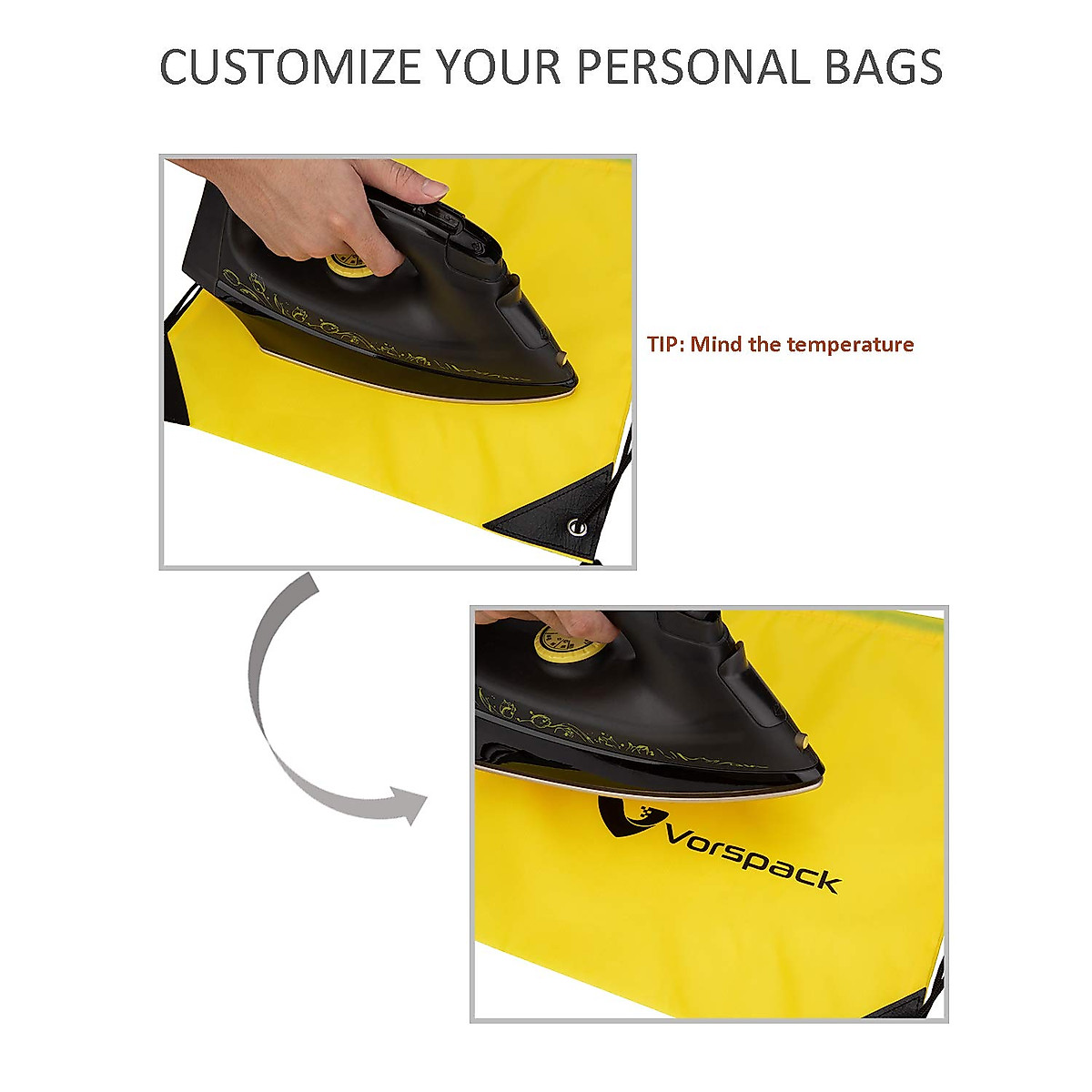 Vorspack Drawstring Backpacks Bulk 10 Pieces of 10 colors String Bags, Customized Gift Bags Goodie Bags for Party Gym Sport Trip