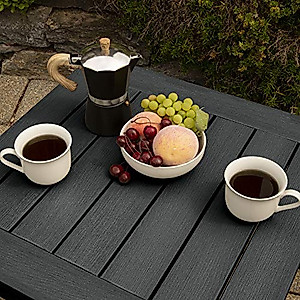 Highwood AD-DSST1-BKE Adirondack Side Table, Black