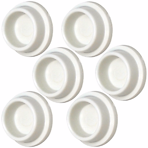 Iconikal Rubber Door Stopper for Wall, 6-Pack