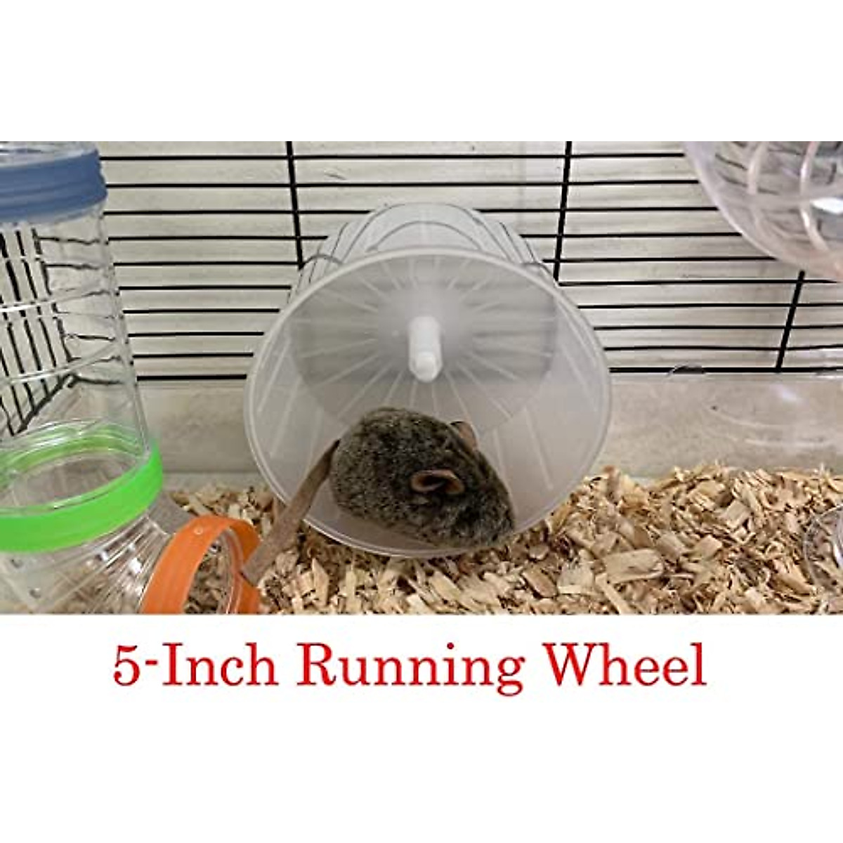 Acrylic Large 5-Level Lookout Tower with Long Crossover Tube Habitat Hamster Rodent Gerbils Mouse Mice Small Animal Cage