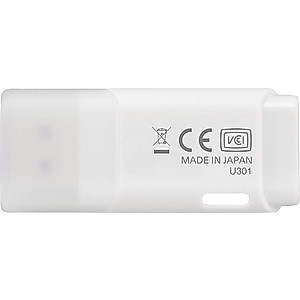 KIOXIA 128GB TransMemory U301 USB 3.2 Flash Drive, White