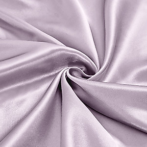 Ersmak 7 Pieces Satin Sheets Set Full Size, Luxury Silky Lavender Satin Bed Sheets Set with 1 Deep Pocket Fitted Sheet, 1 Soft Flat Sheet, 4 Queen Pillowcases and 1 Body Pillowcase