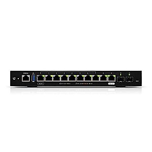 Ubiquiti Networks 12-Port EdgeRouter 12 Advanced Network Router with 10x Gigabit RJ45 Routing Ports 2X Gigabit SFP Ports .with Rackmount Bracket to Mount EdgeMAX Products in Standard 19" Racks.Bundle