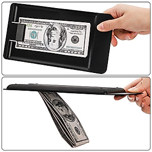 AVLA 20 Pack Check Holders, Black Plastic Tip Trays, Restaurant Check Presenters, Guest Receipt Holder Tray for Bars, Hotels, Dining, Catering Business, Cash, Credit Cards, Bills, Waitress Tip Tray