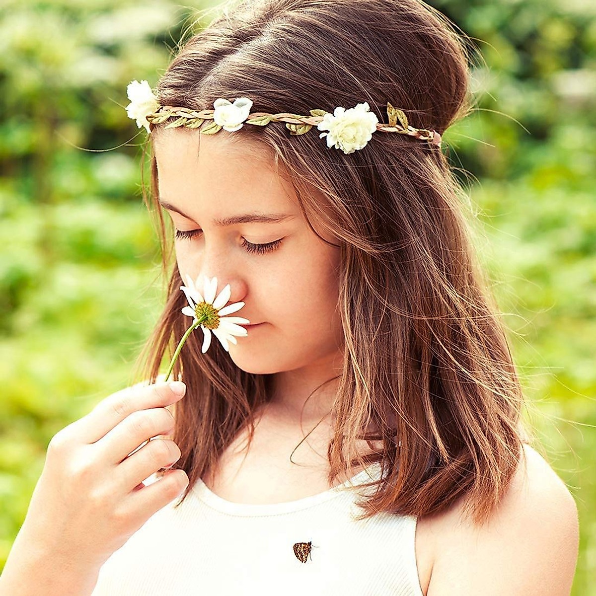 UCLEVER Artificial Vine Natural Hemp Rope Burlap Leaf Ribbon for Jungle Safari Birthday Party Decorations (33FT)