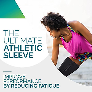 Thigh Compression Sleeve for Men & Women | Thigh Brace for Sciatica Pain Relief, Leg Injury, Hamstring & Hip Support | Ideal for Running & Workout (Large, Black)