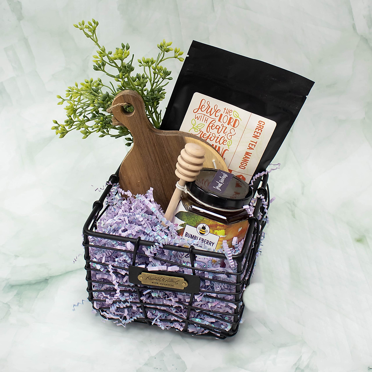 MagicWater Supply Crinkle Cut Paper Shred Filler (2LB) for Gift Wrapping & Basket Filling - Diamond Lavender