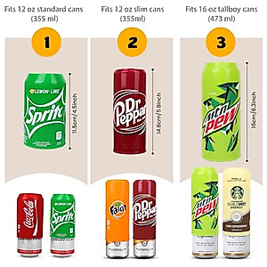 The Ultimate Silicone Can Cover Set: 6-Pack Koozies for Cans – Skinny Can Koozie, Normal & Tall Can Koozie