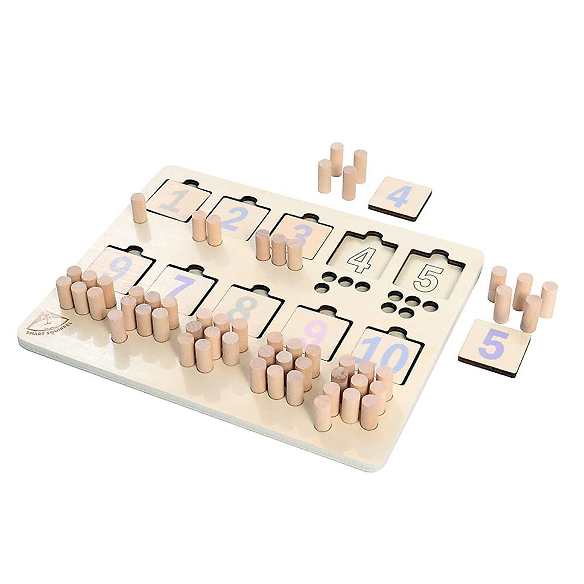 Kghios Peg Number Board for Toddlers,Montessori Math Materials Toys for Toddlers,Baby Counting Teaching Toy, Preschool Materials for 3 4 5 Year Old Boys & Girls Learning & Educational Toys