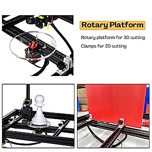 FoxAlien HW40 CNC Hot Wire Foam Cutter, Thermocut Foam Cutting Machine for Foam Board, EVA, EPP, EPE Heating Wire Electric Cutting Tool with Temperature Control and Voltage Digital Display (400x400mm)