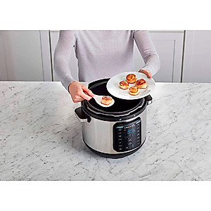 Crock-pot 8-Quart Multi-Use XL Express Crock Programmable Slow Cooker with Manual Pressure, Boil & Simmer with Extra Sealing Gasket, Stainless Steel