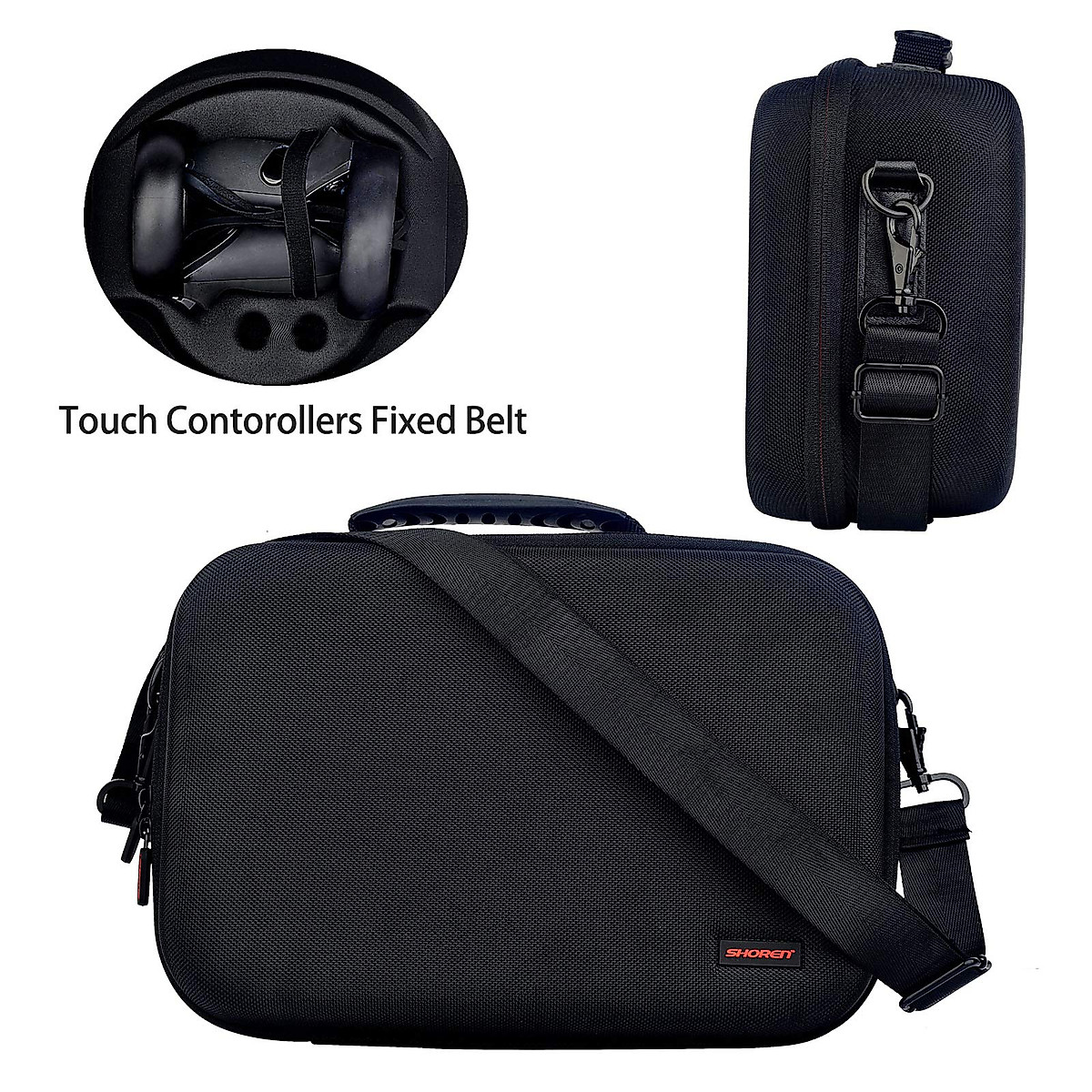 fengchensety Hard EVA Handbag Travel Protective Bag Storage Box Carrying Case Pouch for -Oculus Quest 2 VR Headset and Accessories,Quest 2 Handbag Carrying Case,Quest 2 VR Headset Storage Bag