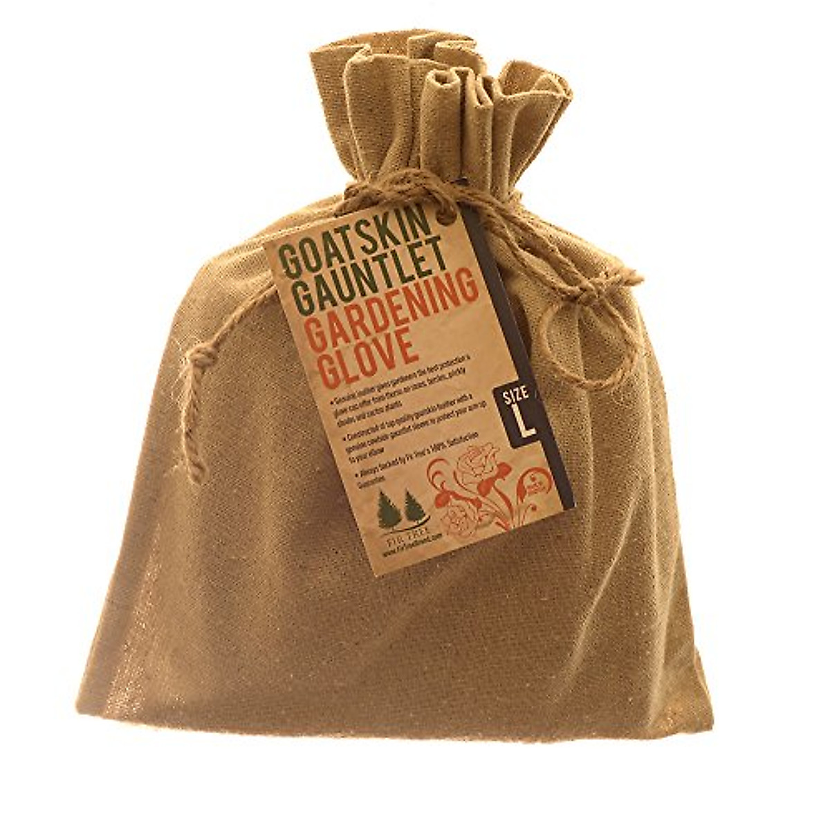 Leather Gardening Gloves by Fir Tree. Premium Goatskin Gloves With Cowhide Suede Gauntlet Sleeves. Perfect Rose Garden Gloves. Men's and Women's Sizes. M-8 (See Size Chart Photo)