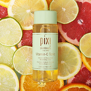 Pixi Vitamin-C Tonic,Brightening & Soothing Facial Toner, Boost Skin Luminosity, Infused with Vitamin-C & Ferulic Acid, Alcohol Free Daily Toner, 100ml / 3.4fl oz