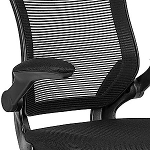 Flash Furniture Office Seating, 27"W x 27"D x 42" - 49.5"H, Black
