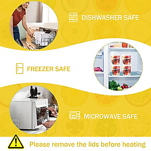 Huwena 30 Pcs 32 oz Deli Containers with Lids and Handles Square Plastic Food Storage Containers Clear Space Saver Restaurant Stackable Containers for Meal Food Prep Kitchen Party Supplies