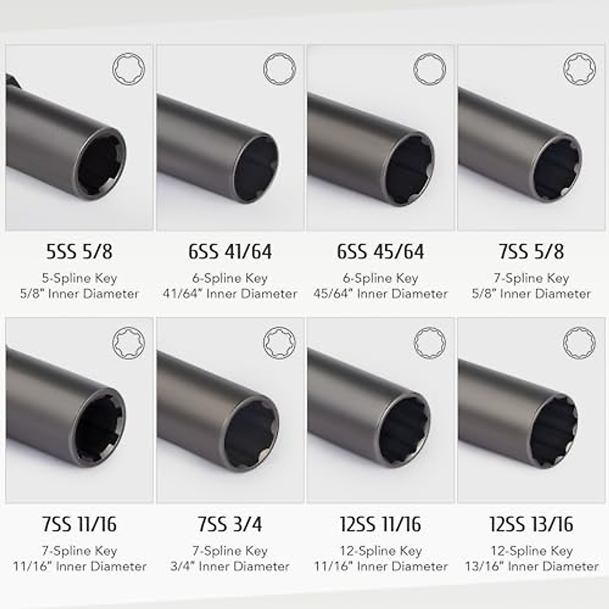 Orion Motor Tech 16pc Locking Lug Nut Master Key Set | SAE & Metric Wheel Lock Removal Kit for Removing Locking Spline Star Hex and Fluted Hex Lug Nuts | Lug Nut Remover Set for Mechanics and More
