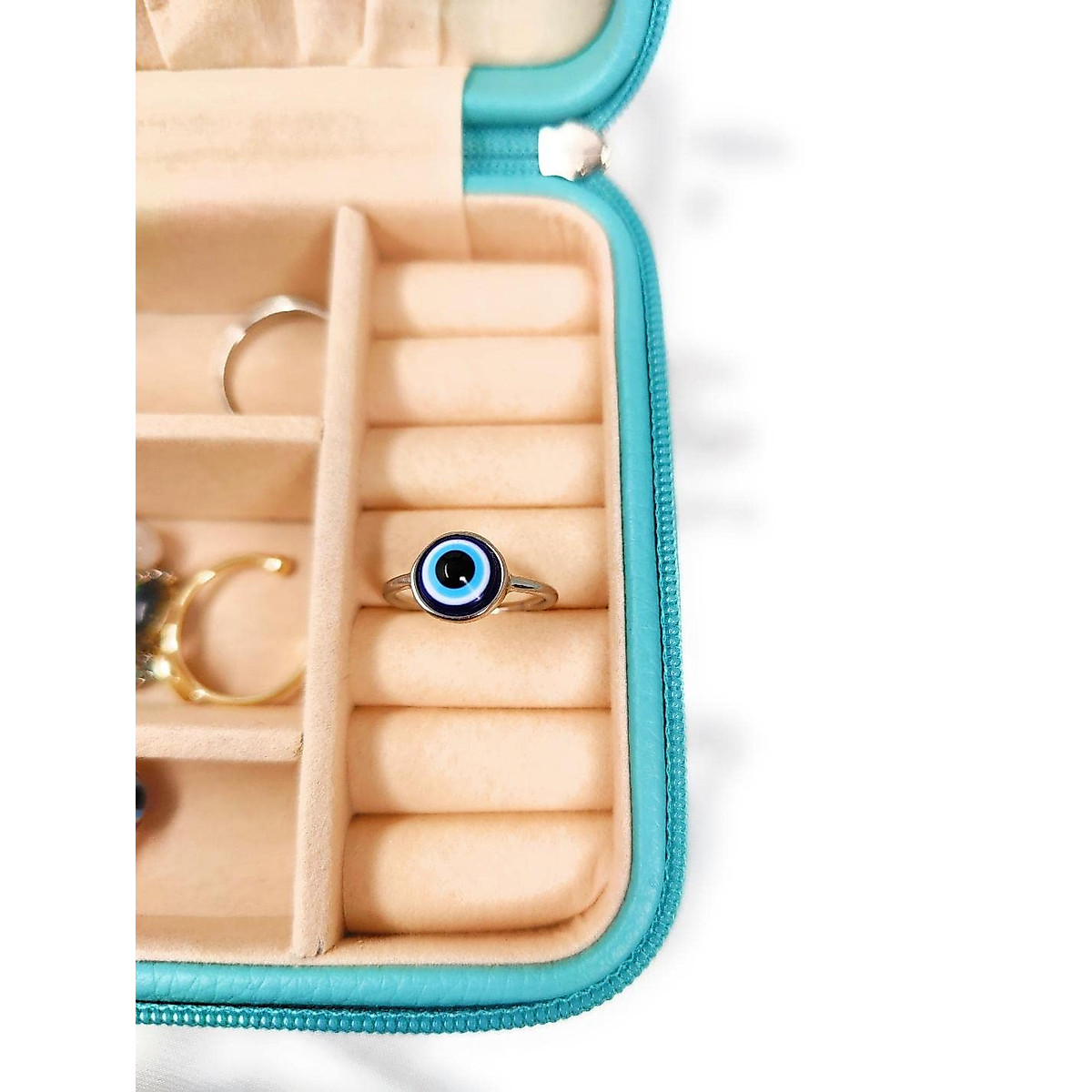 Ello Elli 1.5mm Stainless-Steel Evil Eye Ring (7)