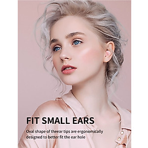 Togetface Bluetooth Kids Earbuds, Pink Wireless Earbuds for Girls and School Classroom Earpods Small Ears Headphone Earphones Airpods in-Ear Headset