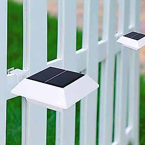 Solar Fence Light, Garden Security Gutter Lamp Solar Powered for Fence Roof Gutter Garden Yard Wall Lamp for Aisle for Home